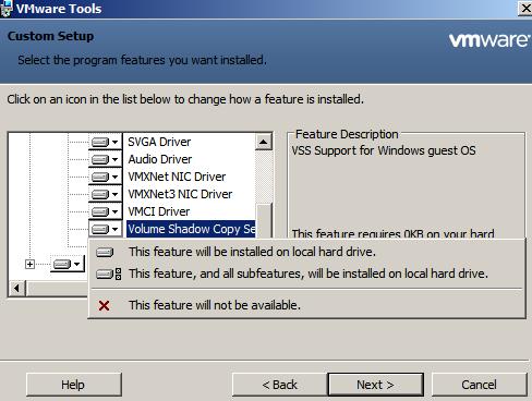 Disabling VMTools VSS to resolve VDR Errors – vNoob