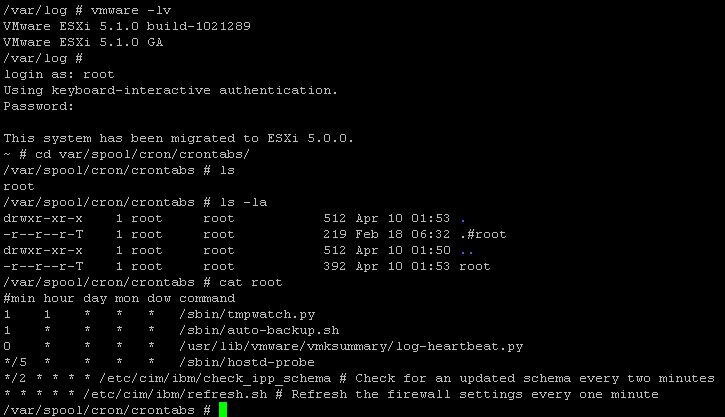 Constant root Logins to IBM ESXi Hosts – vNoob
