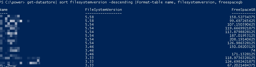 QuickTip: List Datastores by their VMFS version – vNoob