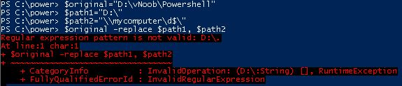 Escape from Powershell Regex! – vNoob