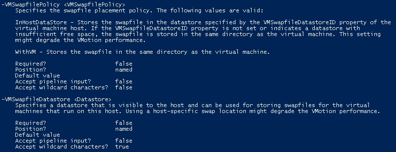 PowerCLI and VM Swap File Policy – vNoob